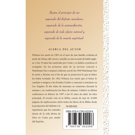 Principio del nazareato, El